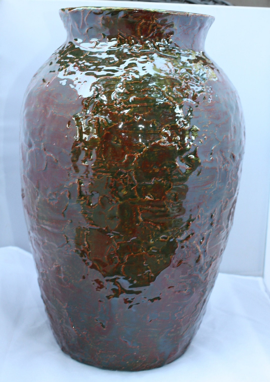 Ceramic Jumbo Textured Urn Style Planter Vase - Etsy
