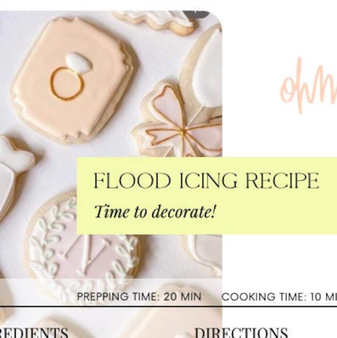 Flood Icing Recipe - Etsy