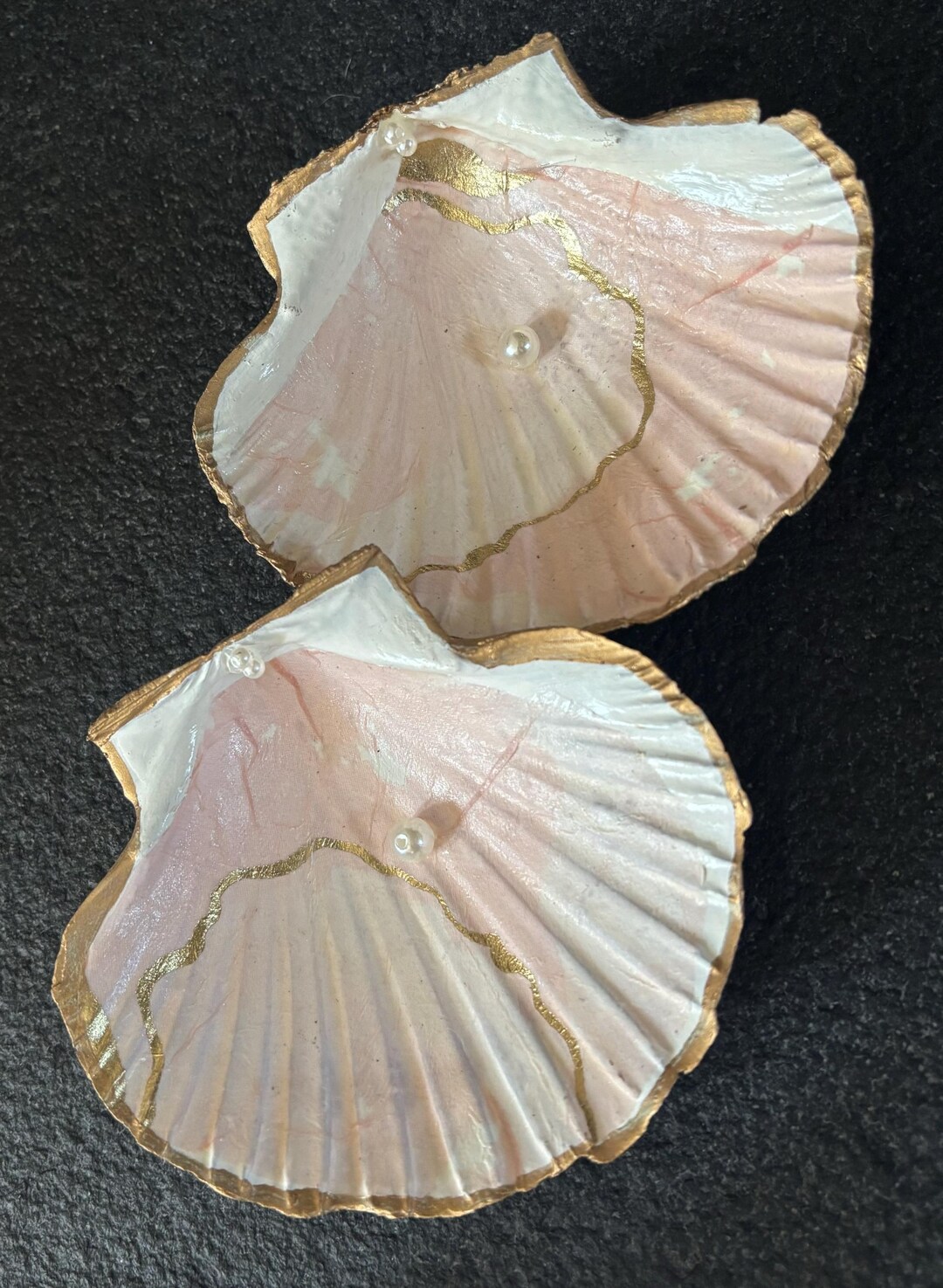 Decoupage Scallop Shells, Trinket Dishes, Ring Dishes, Hand Decorated ...