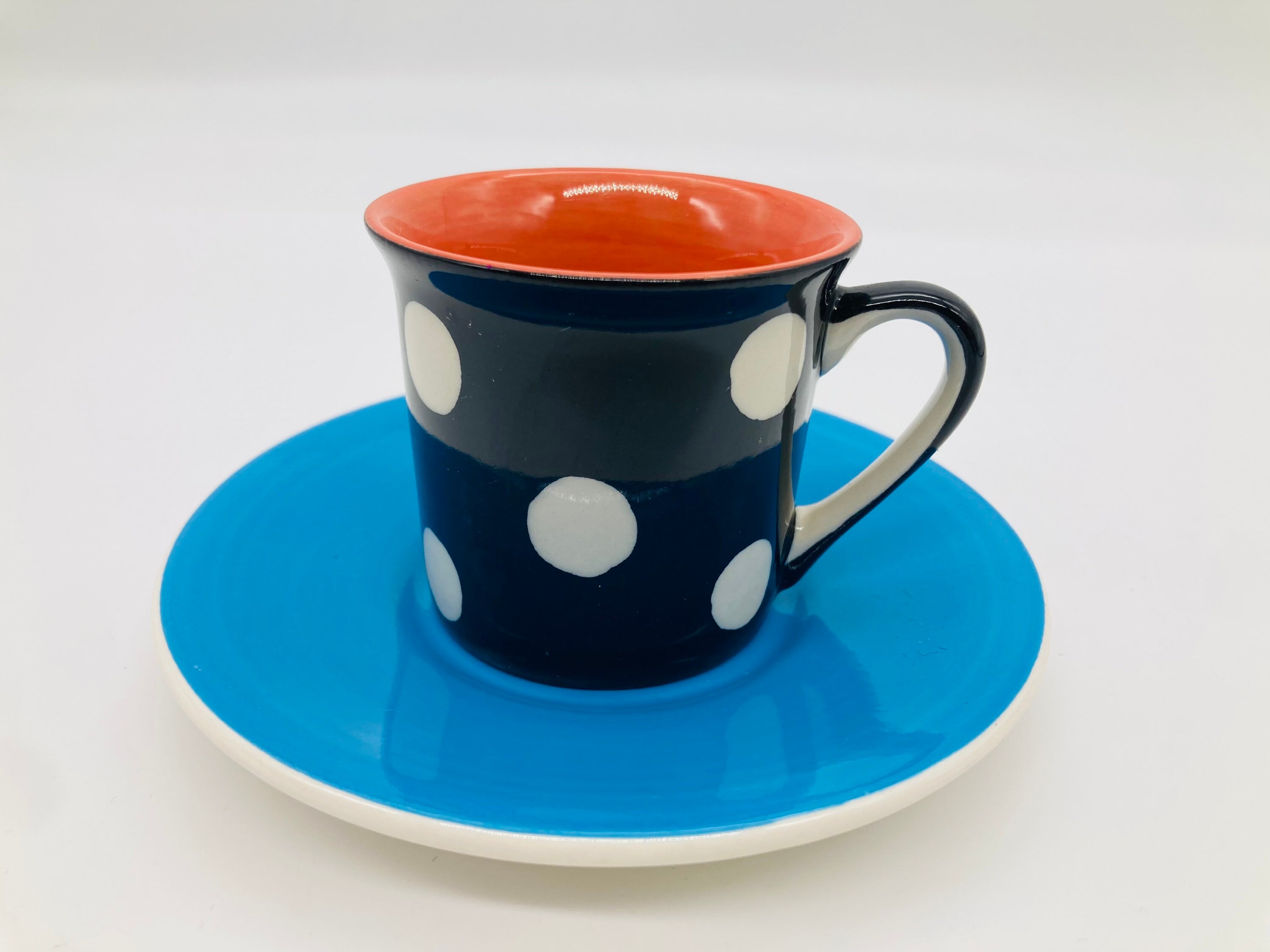 Whittard of Chelsea Hand Painted Multi Coloured Spotted Mini Cup and ...