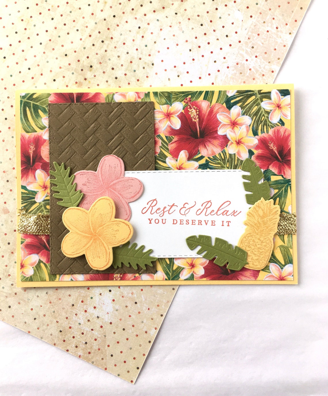 Tropical Birthday - Handmade Greeting Card - Etsy