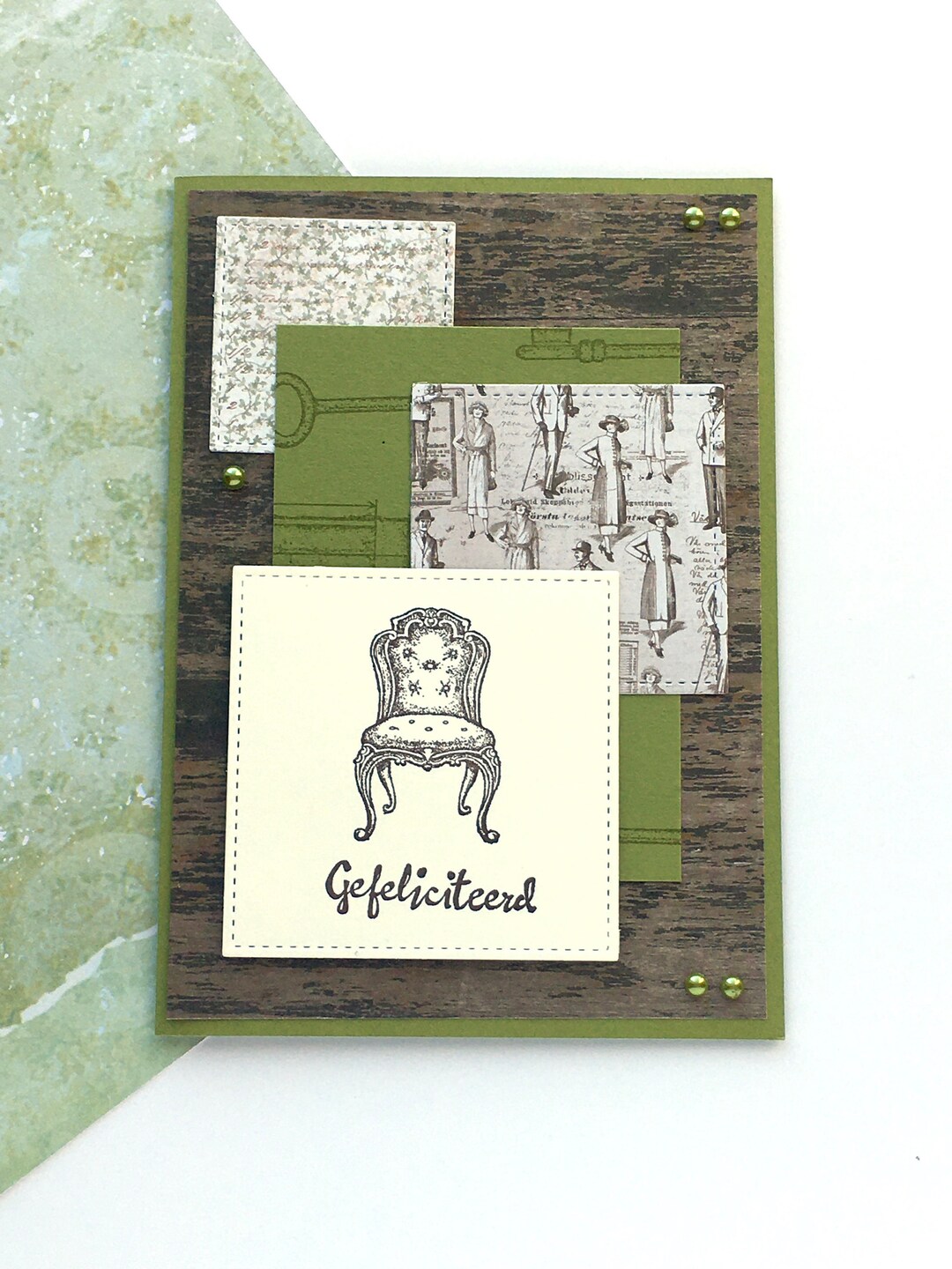 Greeting Card Gefeliciteerd - Etsy