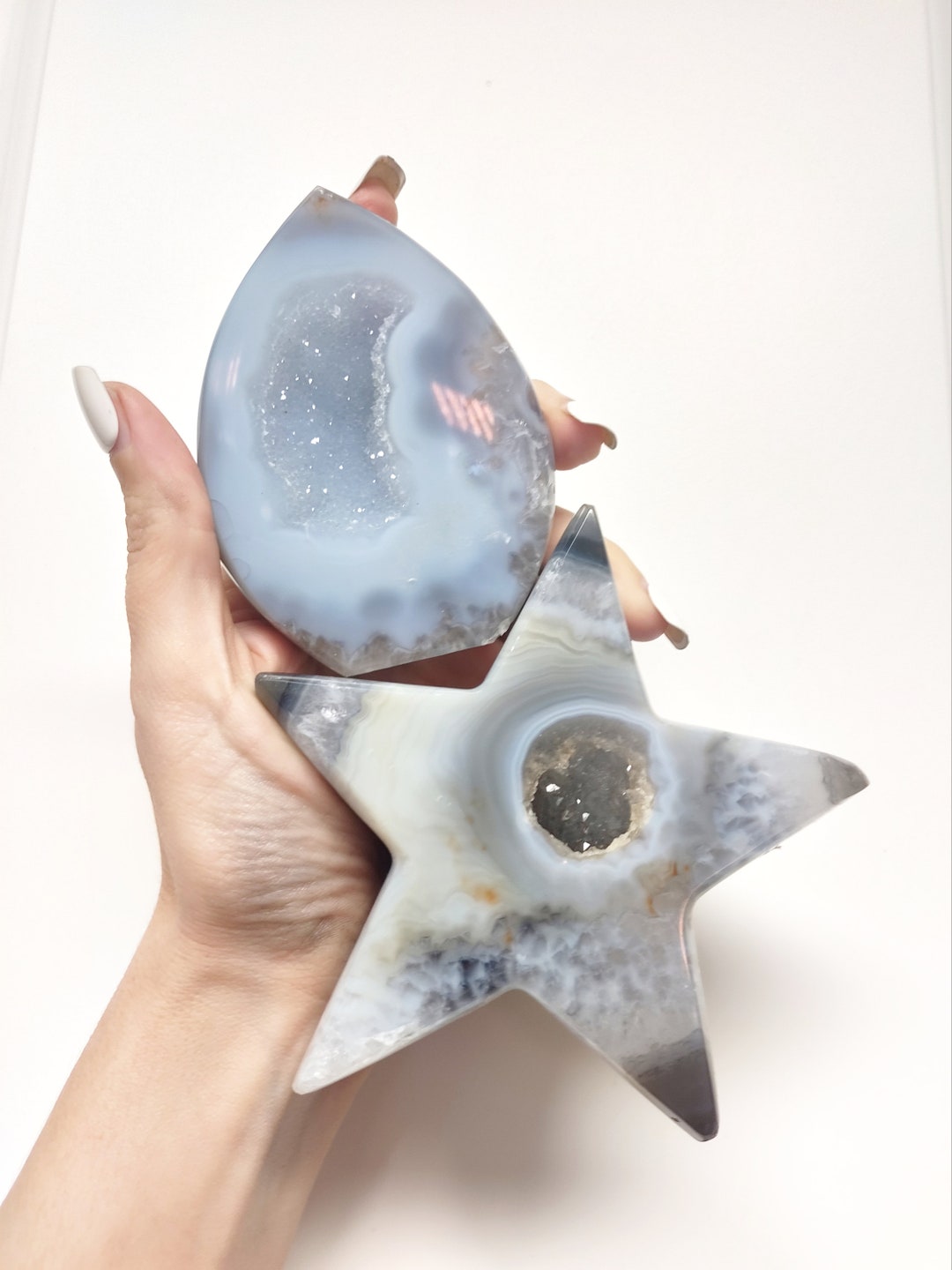 Geode Star / Geode Flame / Crystal Set - Etsy