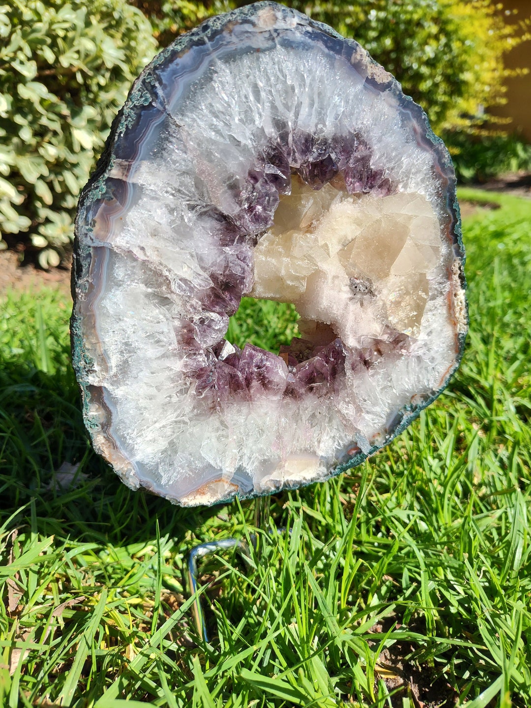 Wow Stunning Purple Amethyst Portal / With Sugar Calcite - Etsy