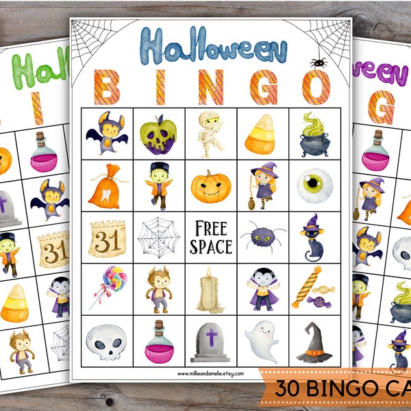 Halloween Bingo - Etsy