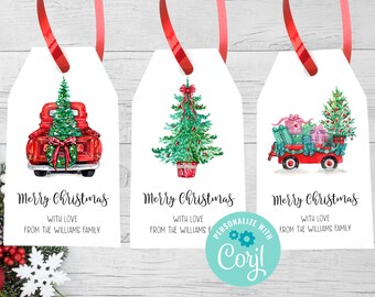 Red Gift Tags | Etsy