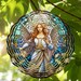 Wind Spinner Angel Stained Glass Look Beautiful Angels 3D Metal Garden ...