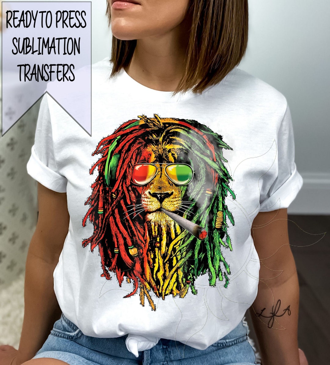 Rasta Lion Reggae Cannabis Weed Leaf 420 Ready to Press - Etsy