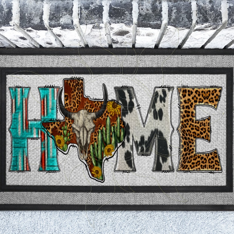 Texas Doormat - Etsy