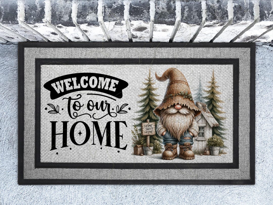 Welcome to Our Home Doormat, Front Door Mat Heavy Duty Rubber Backed ...
