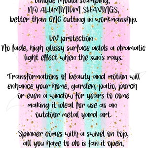 Wind Spinner Colorful Watercolor Flowers Floral Display Pretty - Etsy