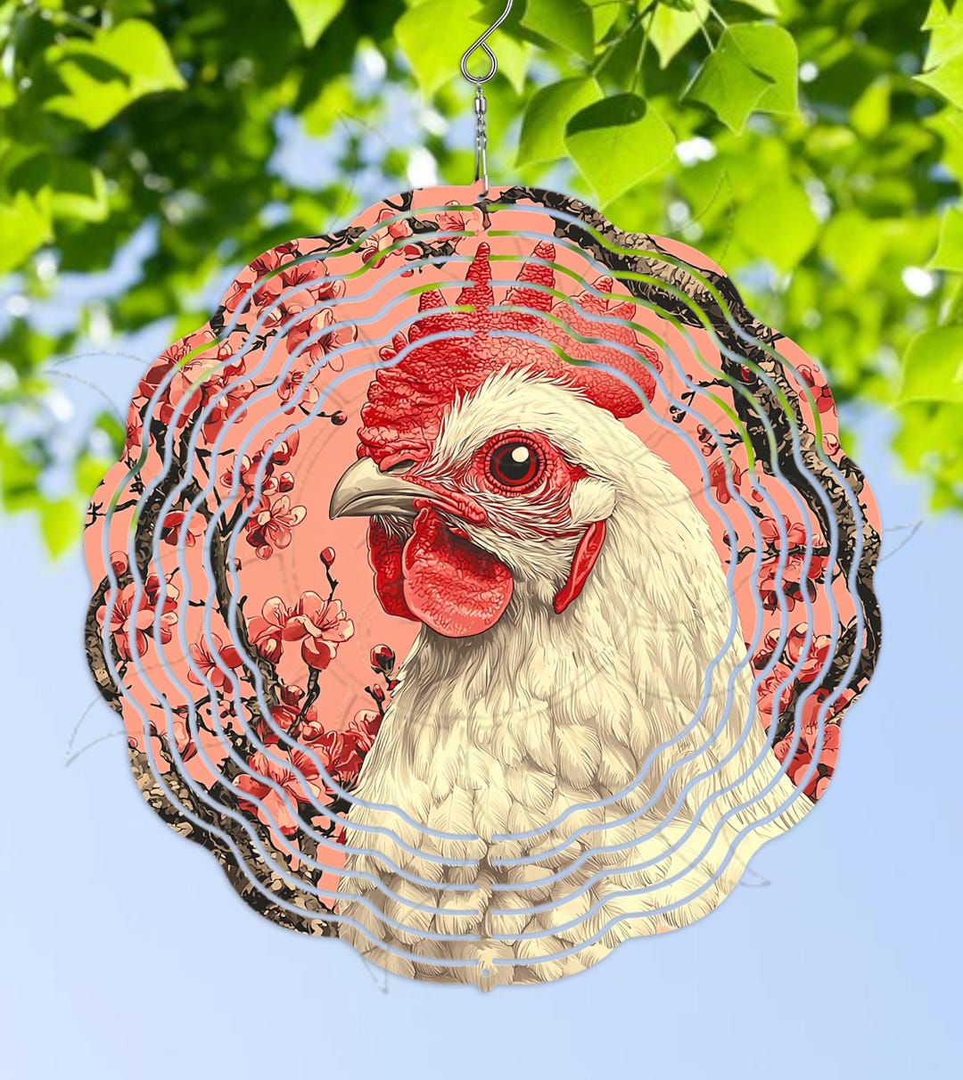 Chicken, Wind Spinner, Chicken, Sakura Design, 10 Circle Spinner ...