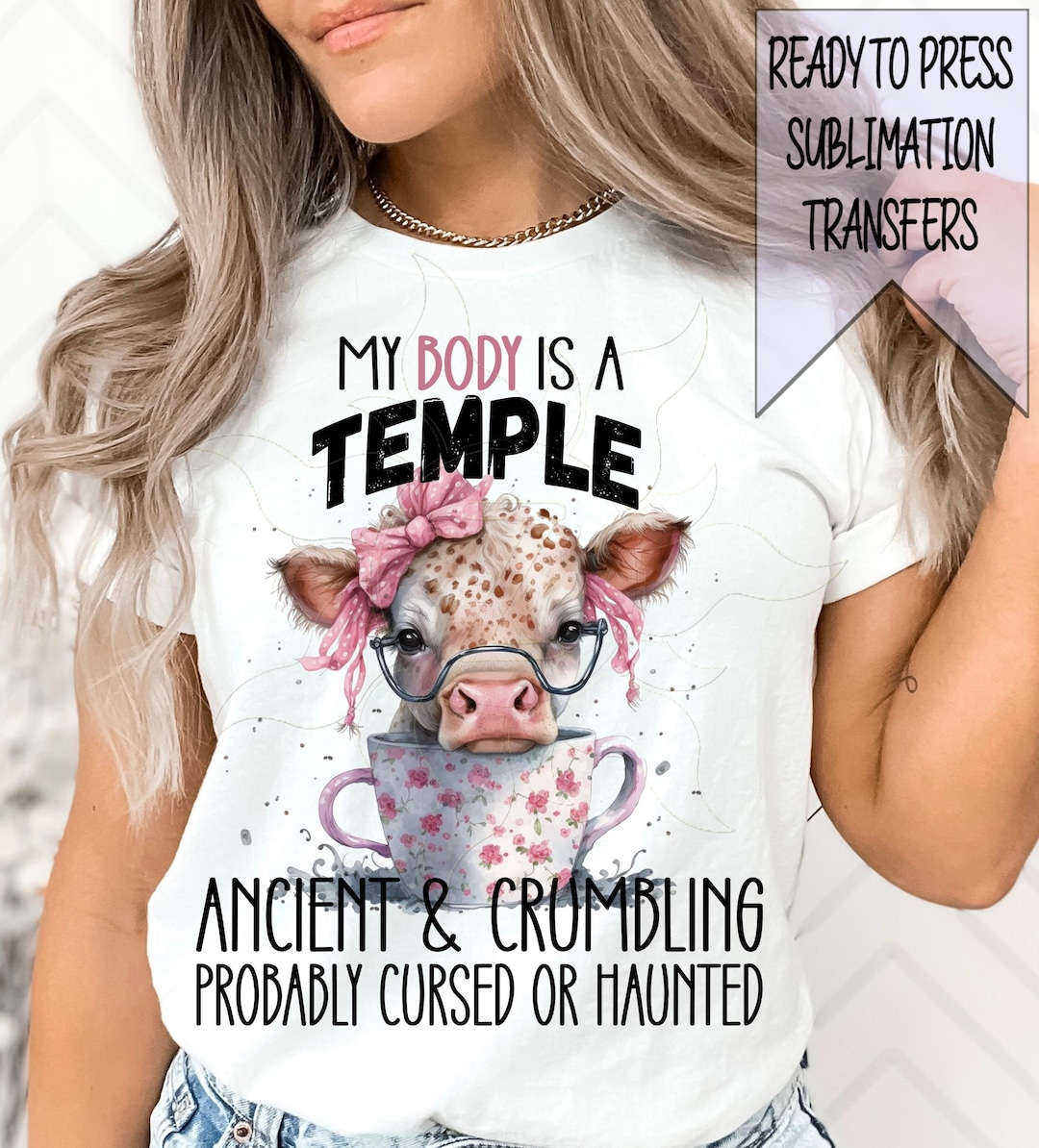 Sublimation My Body is A Temple Ancient Crumbling Cursed Haunted Funny ...
