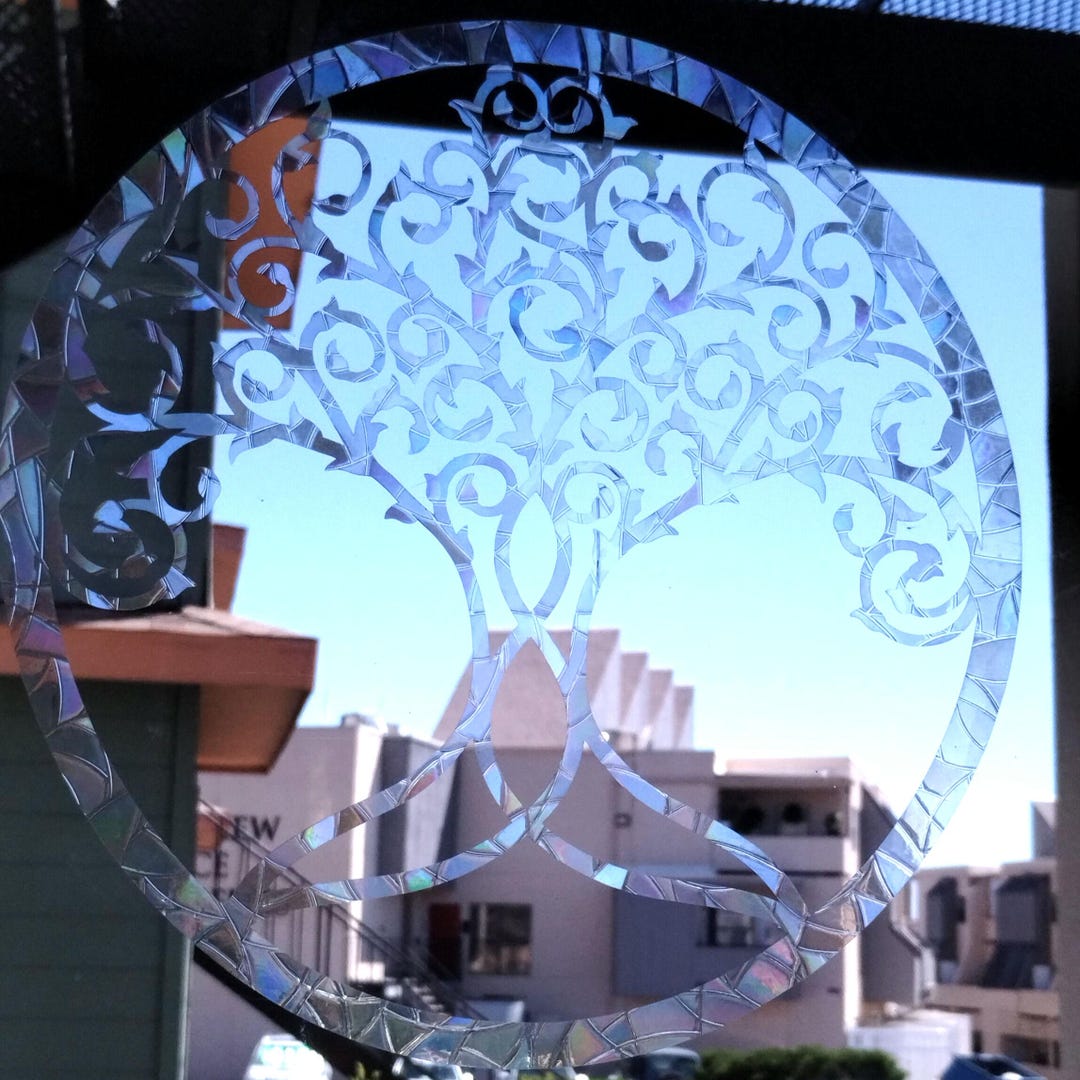 Tree of Life Window Cling Beautiful Suncatcher Rainbows and Shadows ...