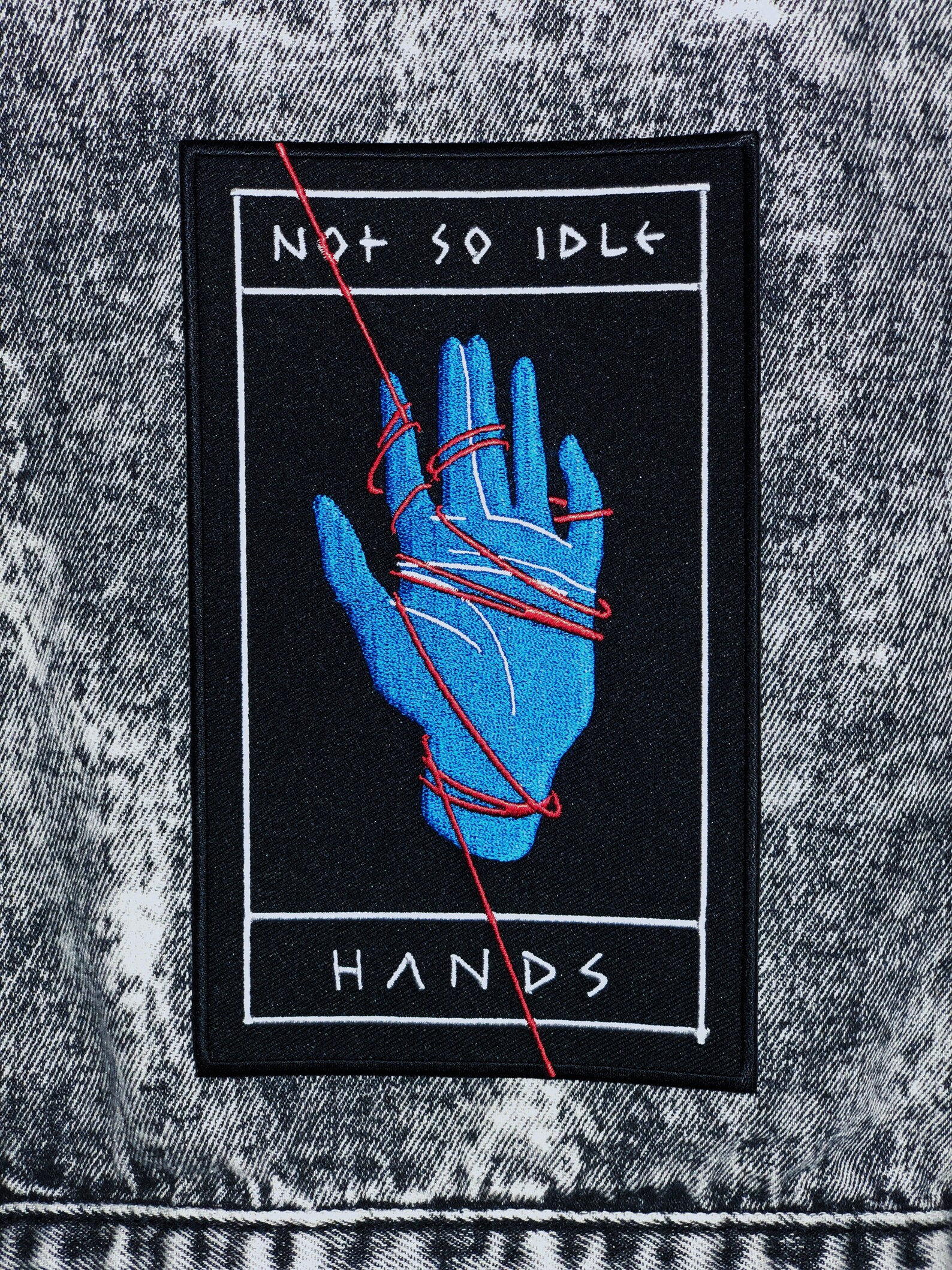 Not-so-idle Hands Embroidered Patch - Etsy