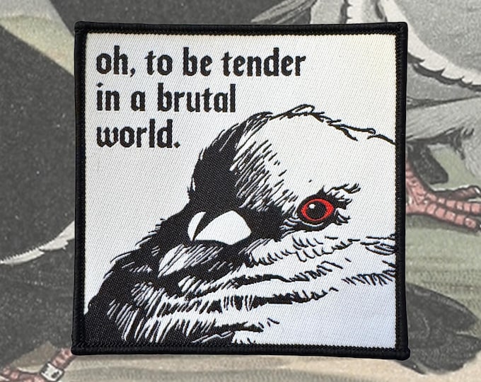 Tender Pigeon Woven Patch - Etsy