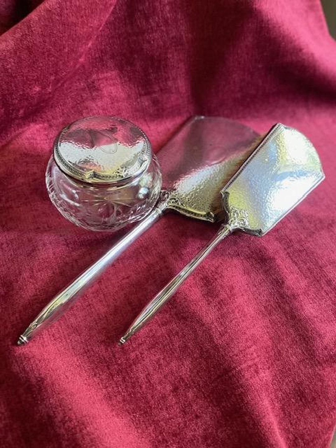 Vintage Sterling Silver Vanity Set - Etsy