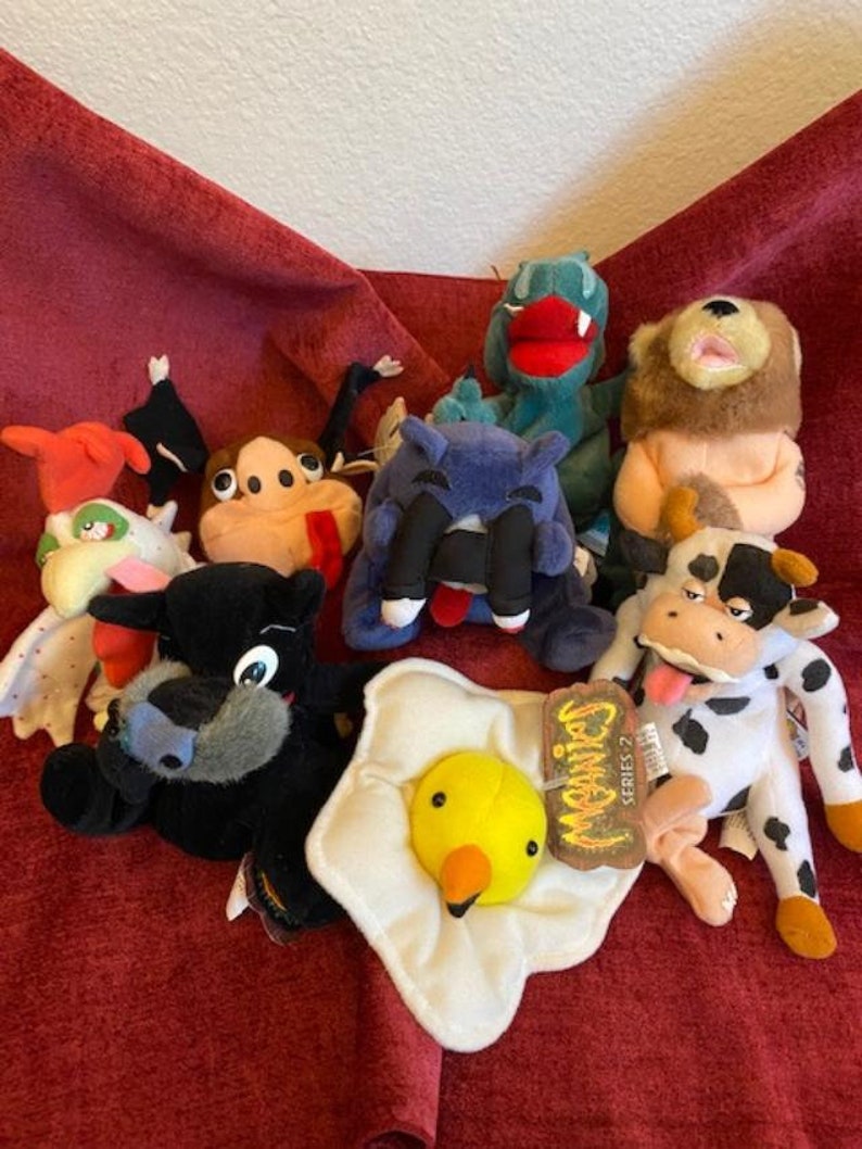 18 Meanie Babies Plush Animals - Etsy