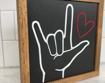 Sign Language Decor | Etsy