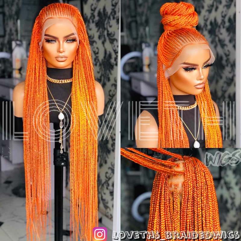 Braided Straight Wigs - Etsy