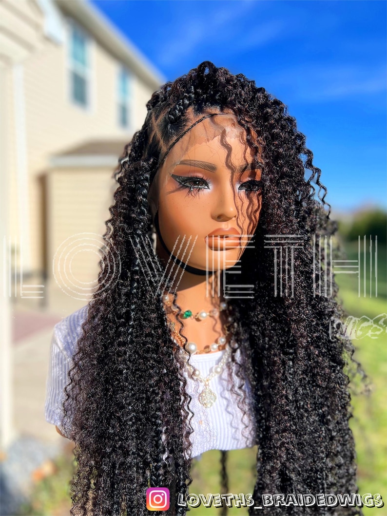 Ships Next Day (2-3 Days Mail) Full Lace Knotless Braided Wigs, Cornrow ...