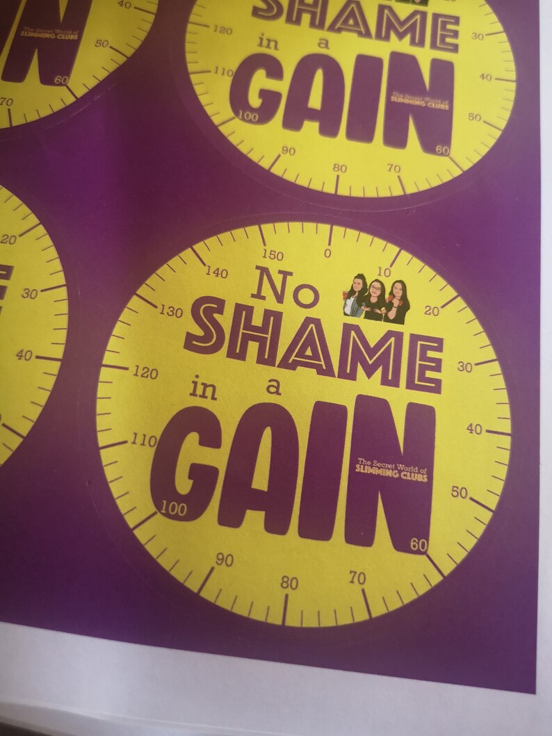 No Shame in A Gain Sticker the Secret World of Slimming Clubs - Etsy
