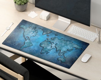 Desk Mat World Map | Etsy