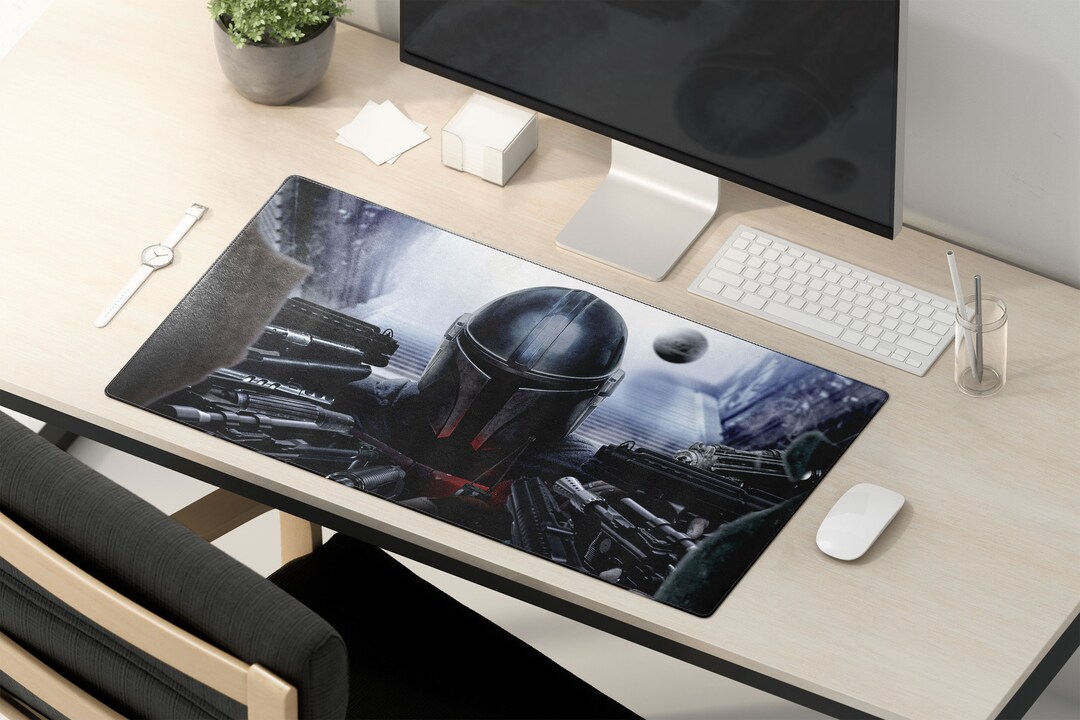 The Mandalorian Desk Mat Mandalorian Mouse Pad Mandalorian Large Mouse ...