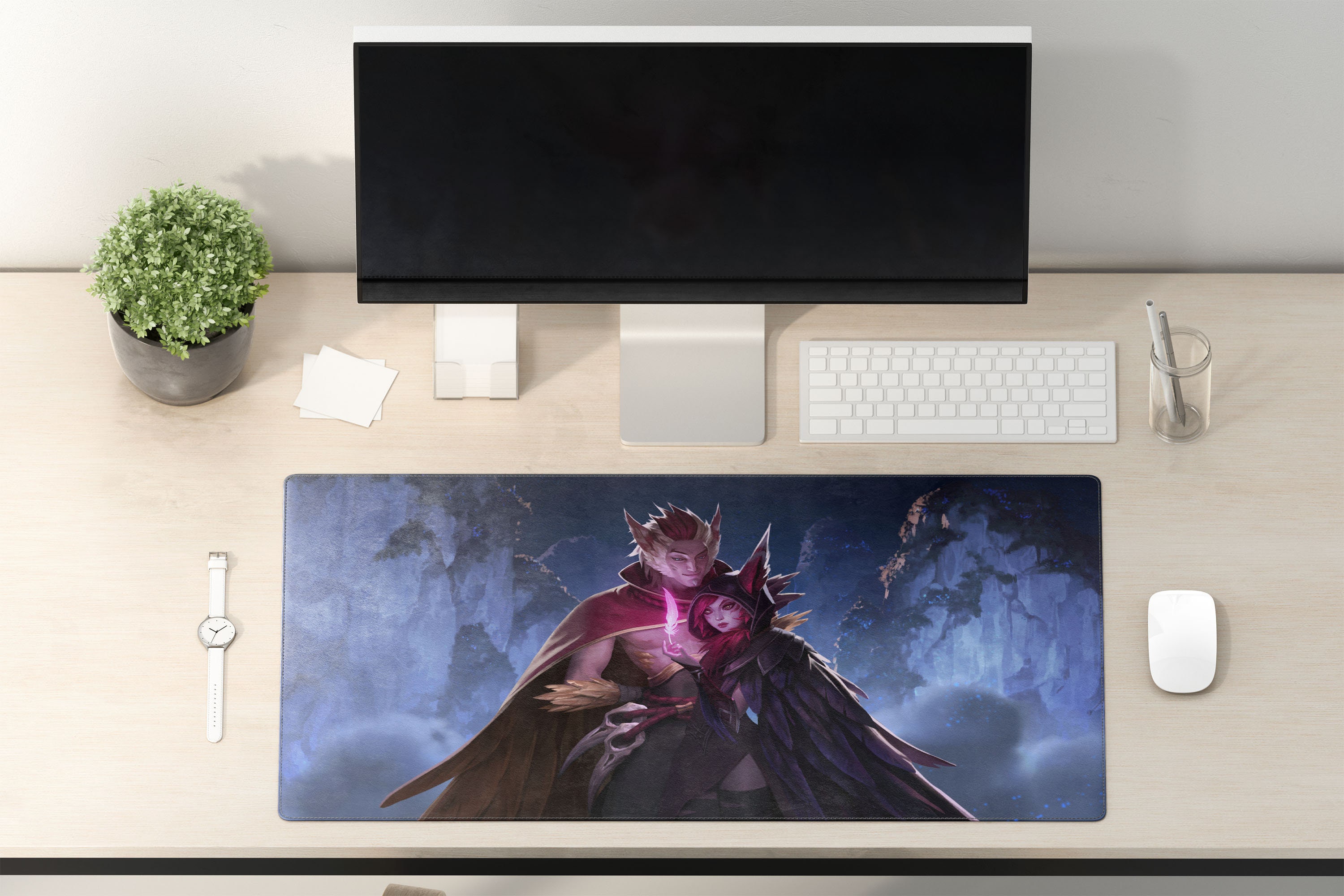 Xayah & Rakan Lol ALL SKINS Gaming Mouse Pad Xayah Rakan - Etsy UK