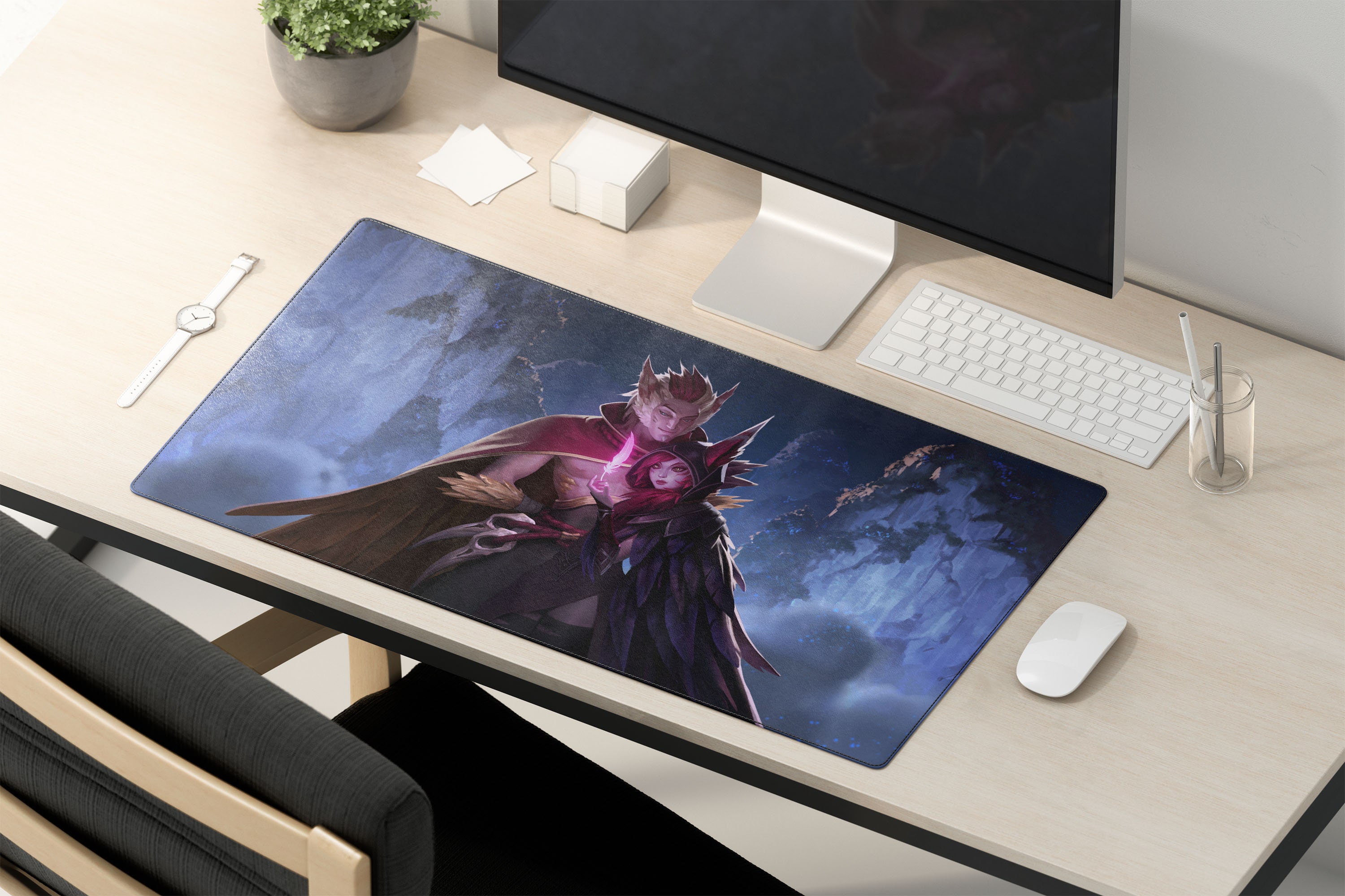 Xayah & Rakan Lol ALL SKINS Gaming Mouse Pad Xayah Rakan - Etsy UK
