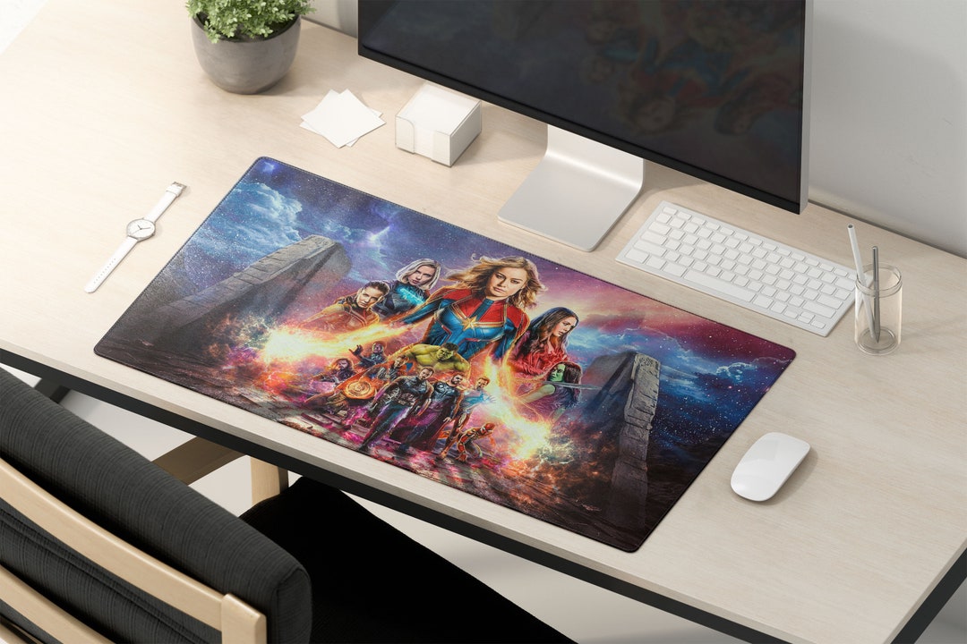 Marvel Avengers Desk Mat Marvel Avengers Mouse Pad - Etsy