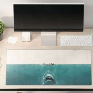 Jaws Desk Mat Jaws Large Mouse Pad Jaws Gaming Mouse Mat - Etsy