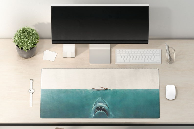 Jaws Desk Mat Jaws Large Mouse Pad Jaws Gaming Mouse Mat | Etsy