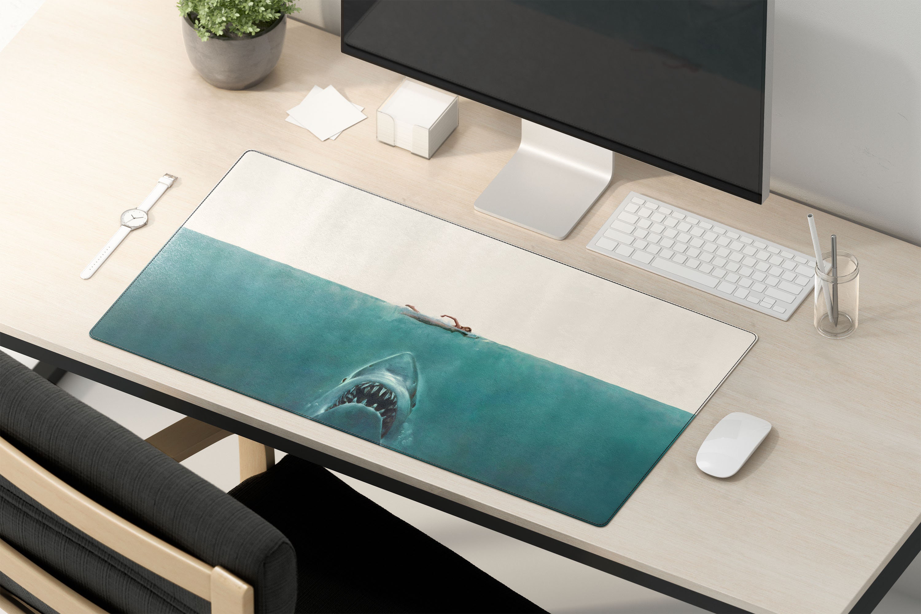 Jaws Desk Mat Jaws Large Mouse Pad Jaws Gaming Mouse Mat - Etsy