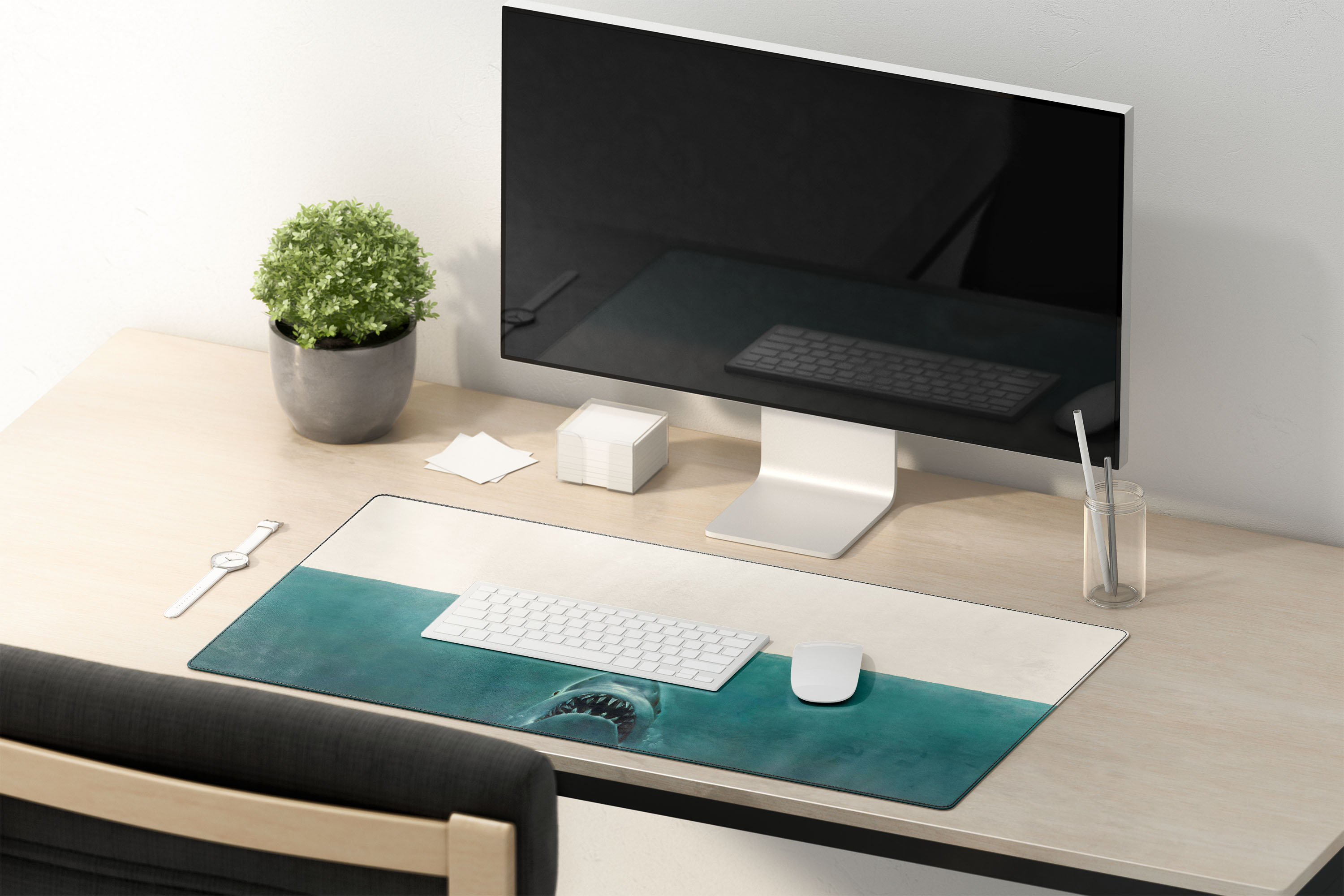 Jaws Desk Mat Jaws Large Mouse Pad Jaws Gaming Mouse Mat - Etsy