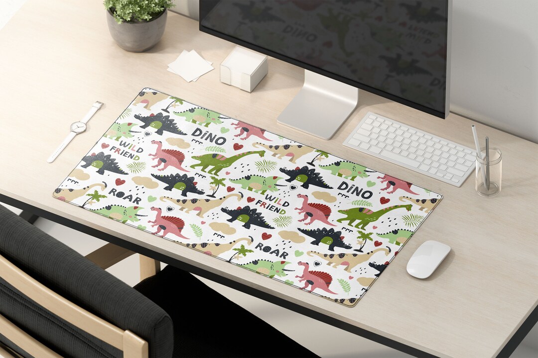 Dinosaur Pattern Desk Pad Dinosaur Mouse Pad Dinosaur Pattern Mouse Mat ...