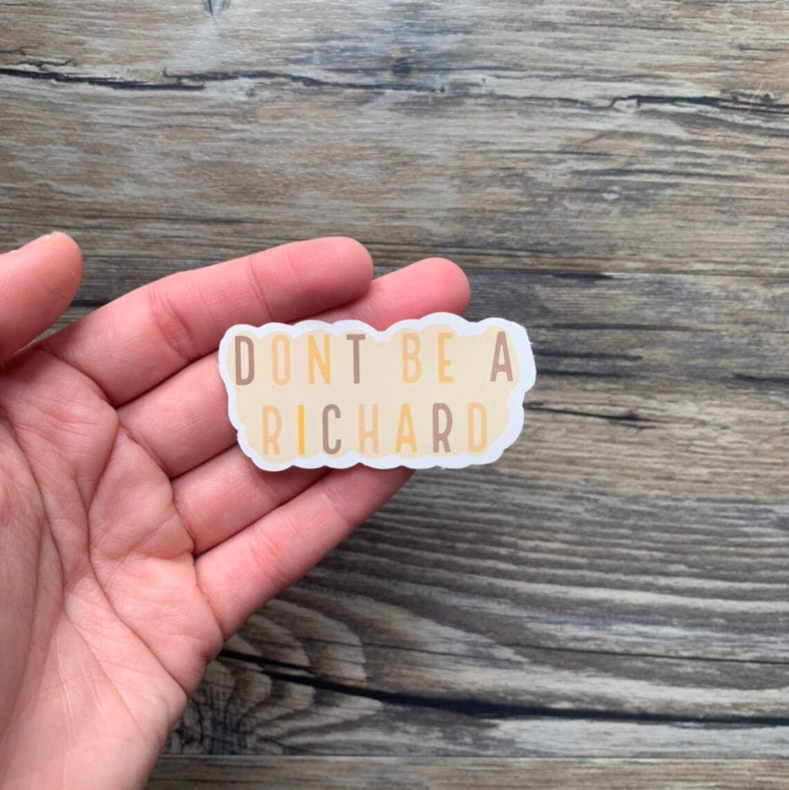 Dont Be a Richard Vinyl Sticker Sarcasm Funny Quotes - Etsy
