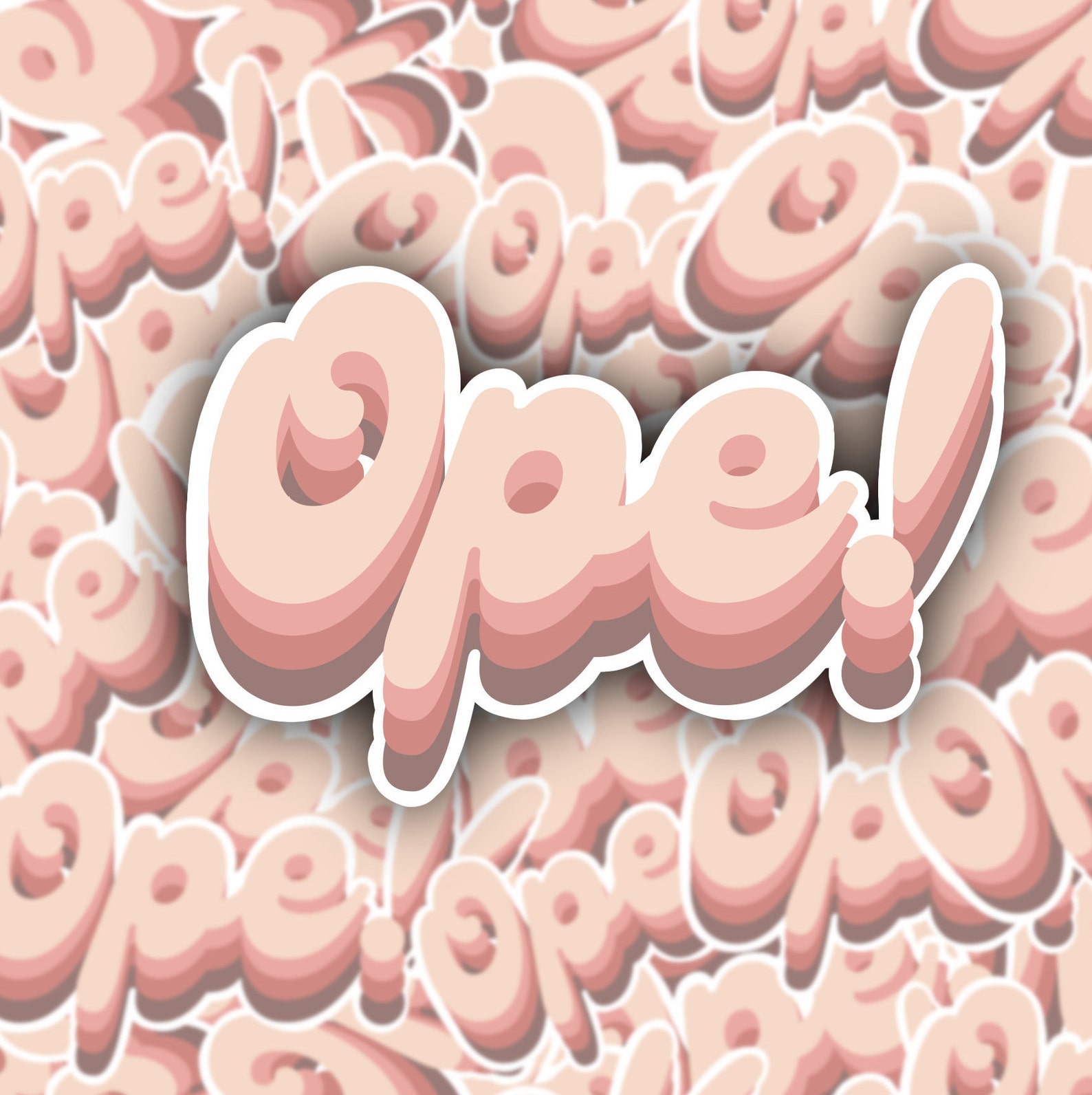 Ope Michigan Saying Vinyl Sticker Michigan Slang and Sayings | Etsy