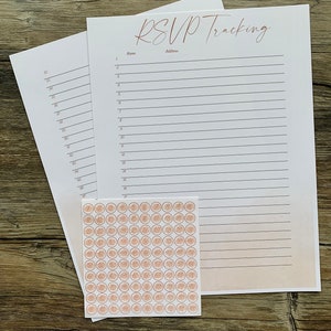 Wedding Planning PDF, RSVP Tracking, to Do List, Wedding Checklists ...