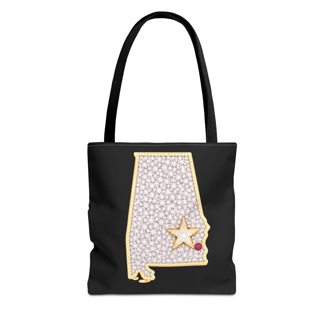 Alabama Bling Tote Bag | Sparkle State Alabama Tote - Etsy