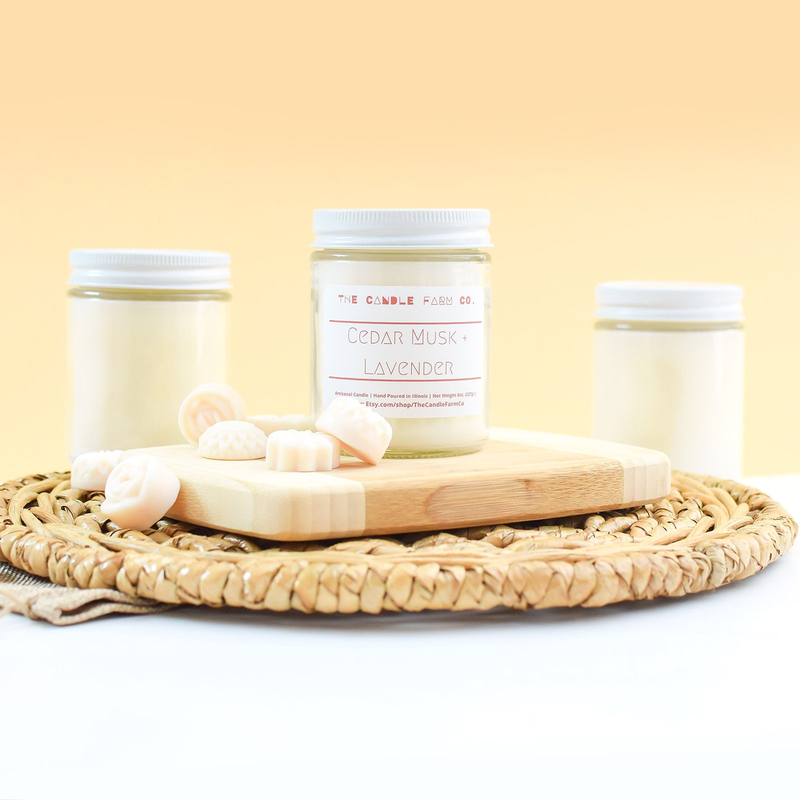 Cedar Musk Lavender Candle Long Distance Gift Self Care Gift - Etsy.de