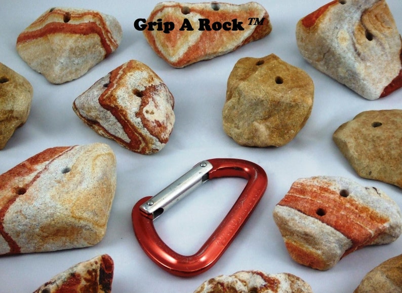 20 Rock Climbing Holds - Real Rock! - Etsy