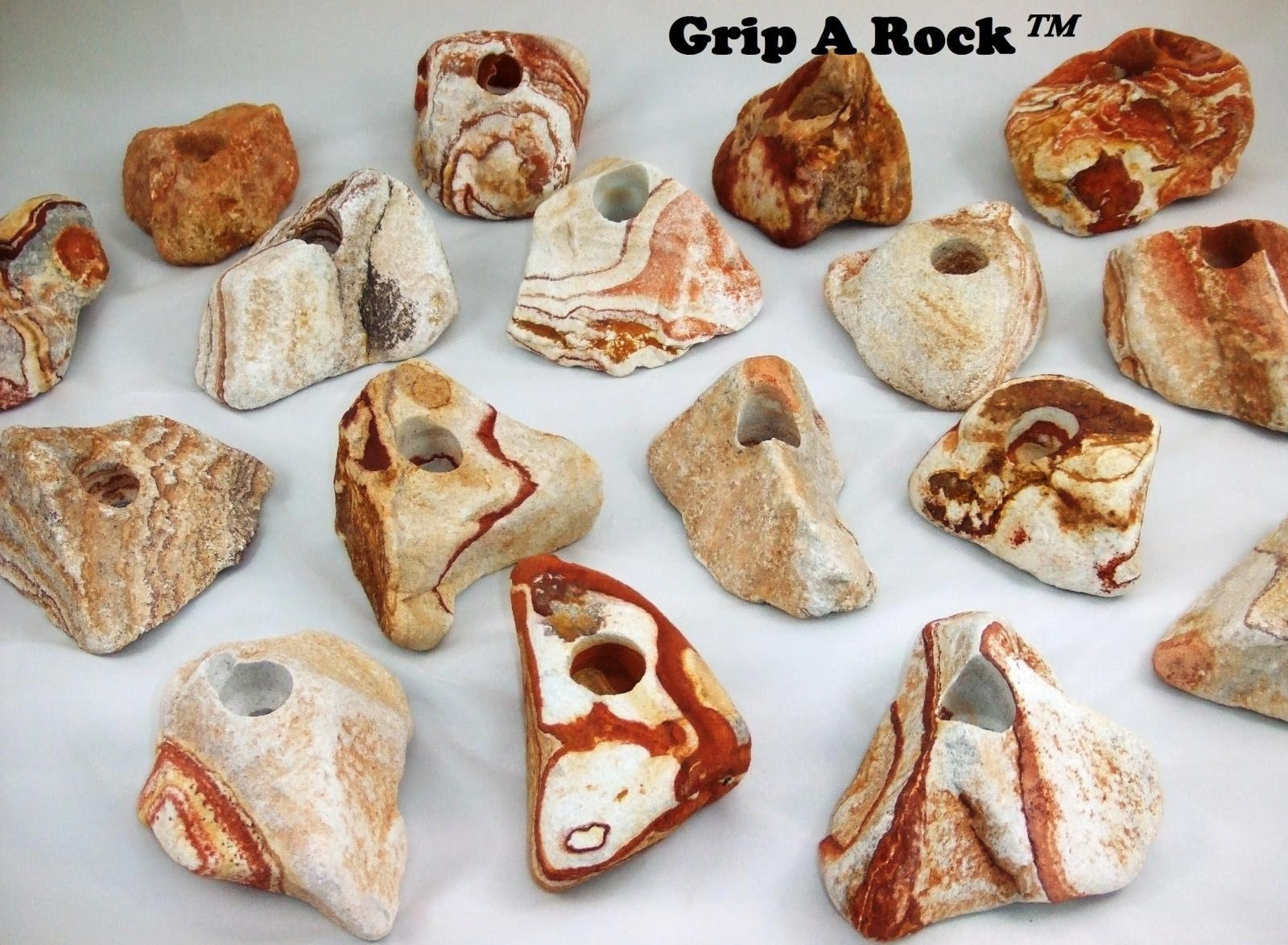 25 Bolt-on Rock Climbing Hand Holds Real Rock - Etsy