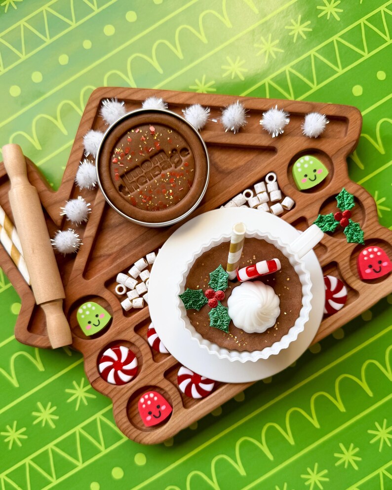 Hot Cocoa Play Dough Kit Hot Chocolate Pretend Play Kit - Etsy