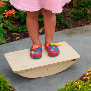 Wooden Balance Board for Children - Etsy