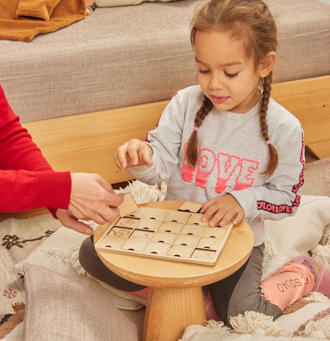 Find Preschool Wooden Shapes Matching Game, Wooden Matching Game ...