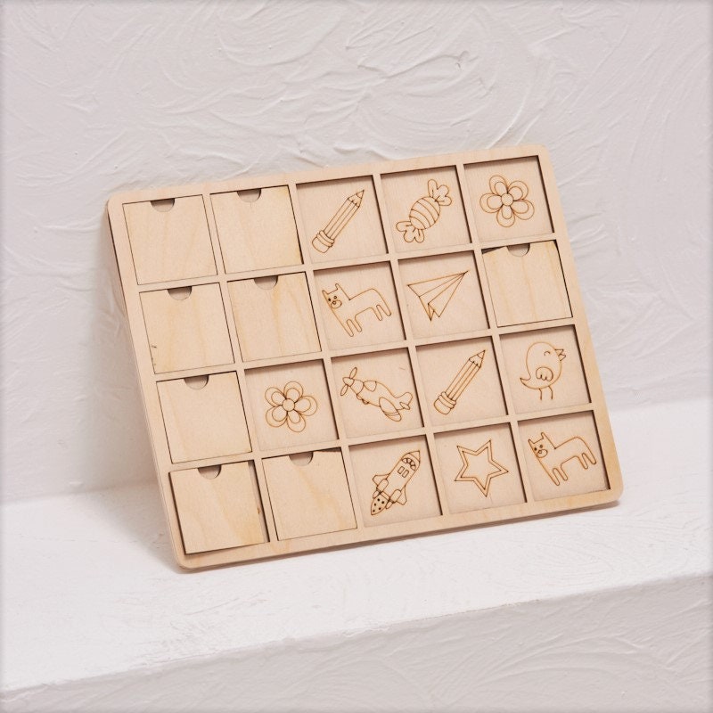 Find Preschool Wooden Shapes Matching Game, Wooden Matching Game ...