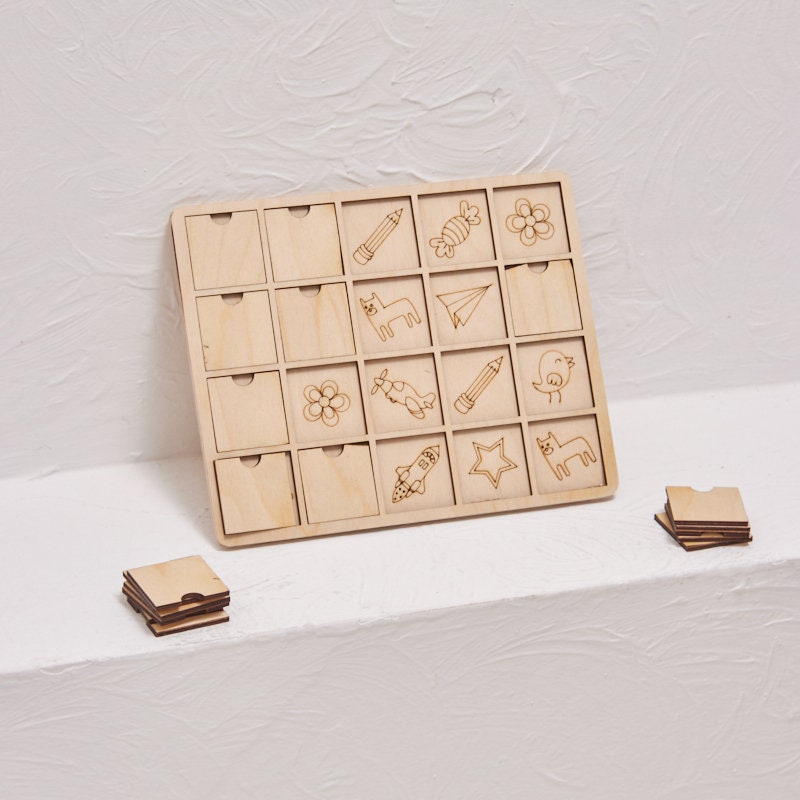 Find Preschool Wooden Shapes Matching Game, Wooden Matching Game ...
