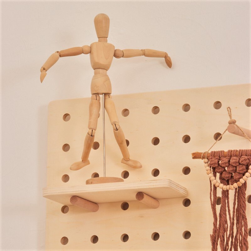 Display Plywood Pegboard Shelvingdisplay Unit Shop Display