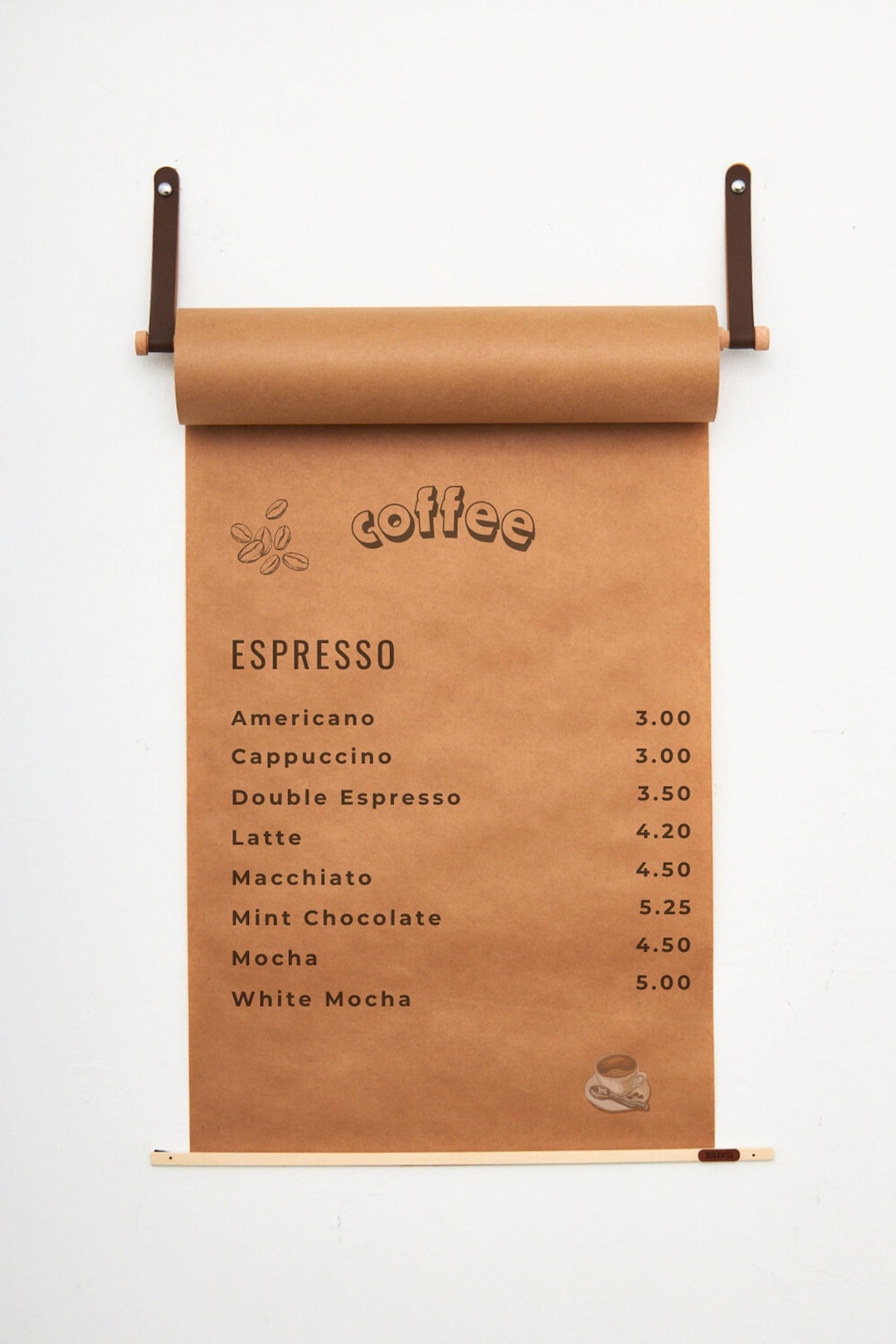 Wall Mounted Kraft Paper Roll, Coloring Roll Paper, Kraft Paper, Coffee ...